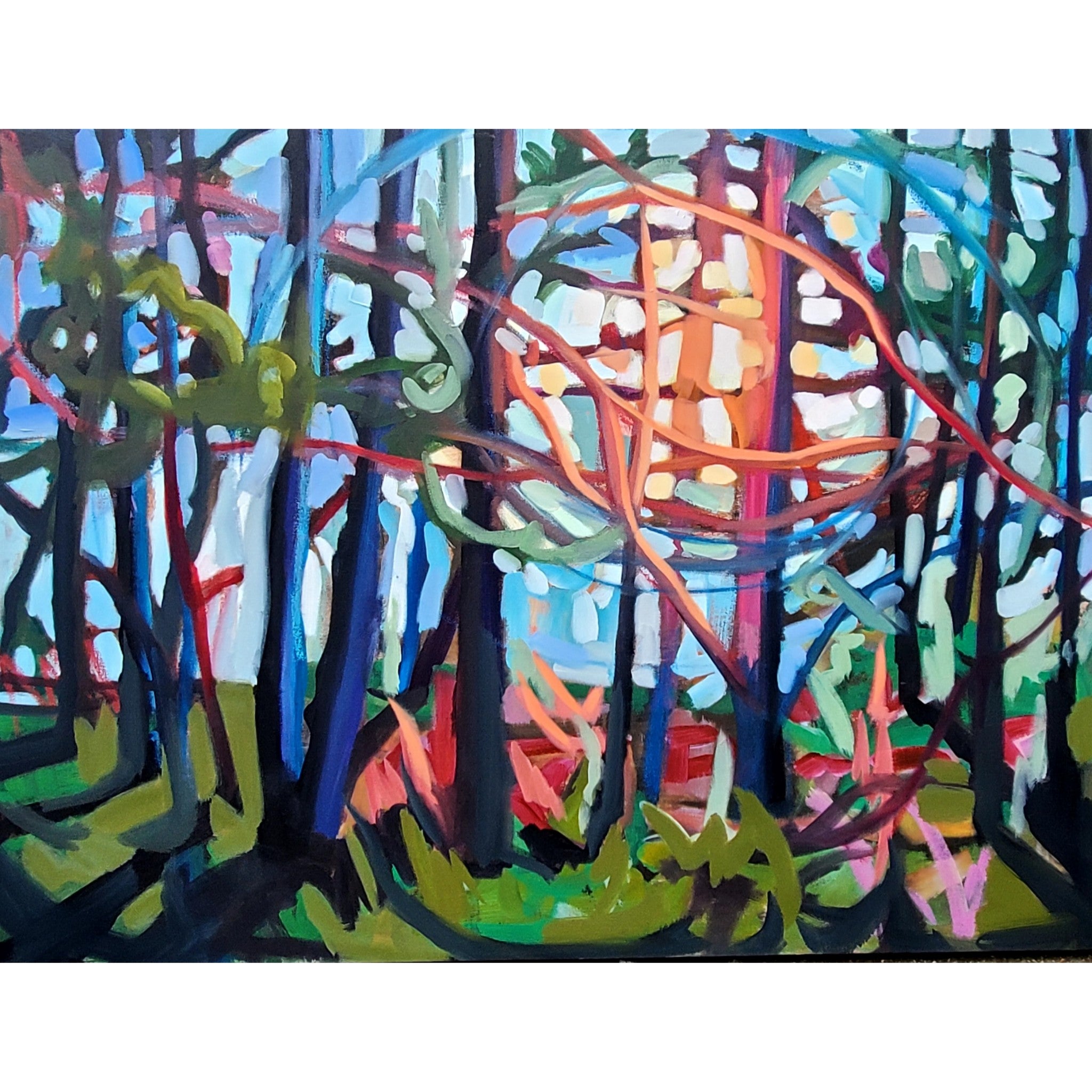 30x40" Bound and Determined | Michelle Reid Art